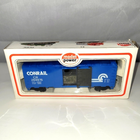 Model Power | Toys | Model Power Ho Scale Vintage Blue Box Car Conrail ...